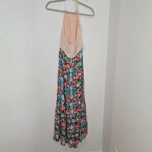 Flying Tomato | Dresses | Flying Tomato Floral Crochet Boho Maxi Dress ...